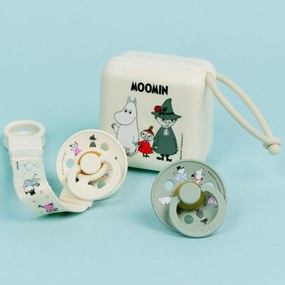 Bibs Dudlíky Moomin Colour kaučuk 0-6 m 2 ks  Friend Ivory Mix