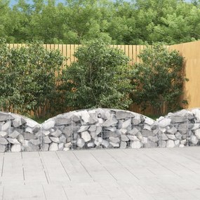 Klenutý gabionový koš 200 x 30 x 40/60 cm pozinkované železo 153462