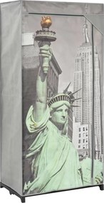 vidaXL Šatní skříň New York 75 x 45 x 160 cm textil [282461]
