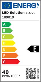 LED Solution Stříbrný přisazený LED panel s rámečkem 600 x 600mm 40W Premium Barva světla: Studená bílá 189019_191021