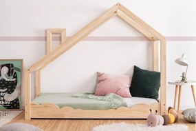 Adeko Dětská postel domeček Luna D Velikost postele: 140x80 cm Barva: dekor přírodní dřevo přírodní