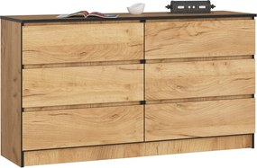 Komoda K140 6SZ dub craft