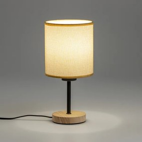 Brilagi - Stolní lampa NUBILA WOOD 1xE27/25W/230V dub/světle hnědá
