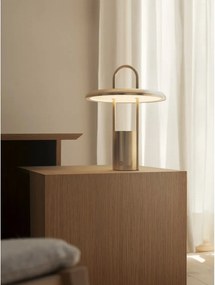 LED stmívatelná stolní lampa nerezová ve stříbrné barvě (výška 25 cm) Pier – Stelton