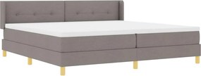 Postel s boxspringem s polštářem Taupe 200 x 200 cm textil 3341318