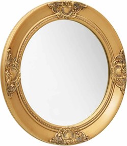 Nástěnné zrcadlo barokní styl 50 cm zlaté 320345