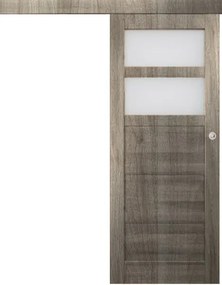 posuvné interiérové dveře na stěnu vasco doors BRAGA model 3 Průchozí rozměr: 70 x 197 cm, Orientace dveří: Levé dveře, Dekor: Buk jasmínový