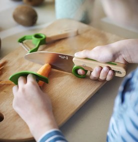 Opinel Le Petit Chef dětská kuchařská sada, zelená, 002577