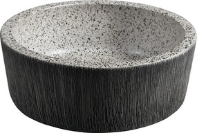 Sapho Sapho, PRIORI keramické umyvadlo na desku Ø 41 cm, granit, PI035