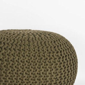 LABEL51 pletený puf GEBREID zelený M Color: Army green SH-24.064