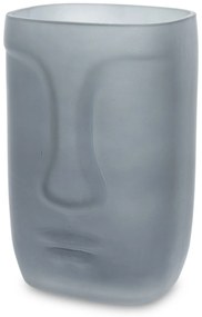 Skleněná váza obličej 20 cm 144339