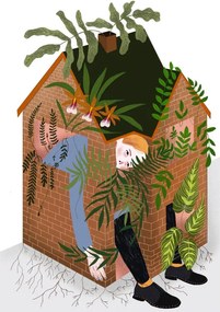 Martu Hlavajová | House of Silence Rám: Černý, Velikost: 60 x 40 cm