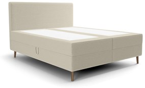 Manželská postel 160 cm Napoli Comfort (krémová) (s roštem, s úl. prostorem). 1082537