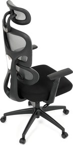 Ergonomická kancelářská židle LEXON - šedá síťovina