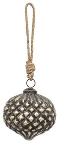 Vánoční cetka měděná, hnědá 9*9 cm – 9x9 cm