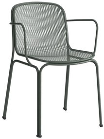 OnaDnes -20% Tmavě zelená kovová zahradní židle COLOS VILLA 2