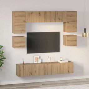 Sestava TV skříněk 8 ks Artisanový dub Kompozitní dřevo 3393335