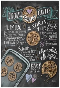 Plechová cedule Cookies Velikost: A4 (30 x 20 cm)