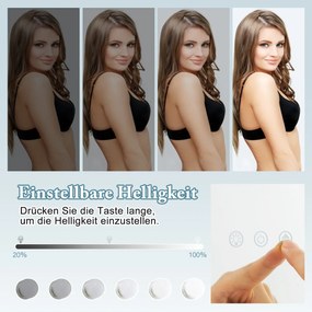 Costway Hollywood Makeup Mirror s osvětlením a Smart Touch Control Desk Mirror