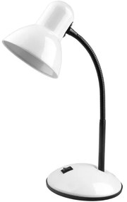 Stolní lampa se závitem E27, bílá