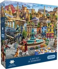 GIBSONS Puzzle Den v Edinburghu / 1000 dílků / 68 × 49 cm