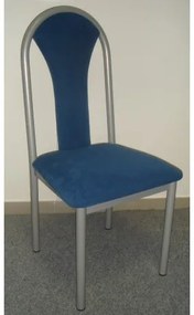 Nowy Styl Jídelní kovová židle ZEUS HODNOTY čalounění Nowy styl M62 - modro-šedá
