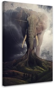 Gario Obraz na plátně Zakořeněný slon - Patryk Andrzejewski Rozměry: 40 x 60 cm