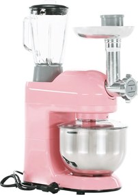 TEMPO-KONDELA KANTE, kuchyňský robot, 1800 W, 5 l, růžová / chrom