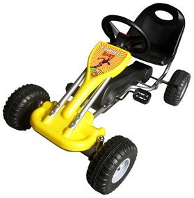 GO CART šlapací auto žluté