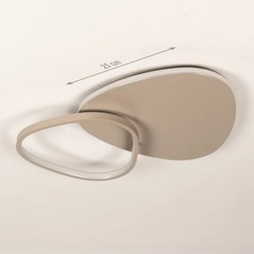 Stropní stmívatelné LED svítidlo Organic Dark Taupe 40