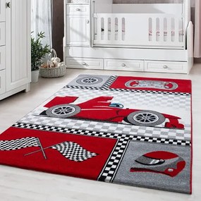 Koberce Breno Kusový koberec KIDS 460 Red, Červená, Vícebarevné, 120 x 170 cm