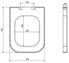 GSI, TRACCIA WC sedátko, Soft Close, bílá, MS69CN11