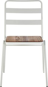 Bílá/v přírodní barvě jídelní židle z jilmového dřeva District – Premier Housewares