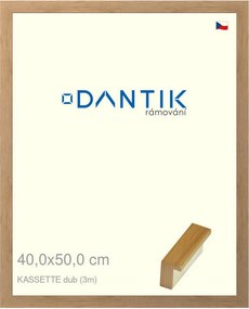 DANTIK rámeček 40x50 | KASSETTE dub (Plexi Čiré)