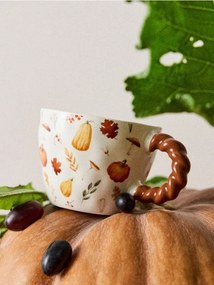 Sinsay - Keramický hrnek s podzimním motivem - vícebarevná
