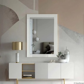 Zrcadlo Modern SQ R10 White Rozměr: 90 x  120 cm