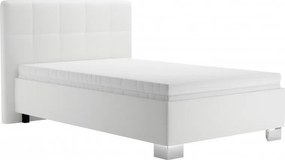 Falco Čalouněná postel Kelvin 120x200, s úložným prostorem, bílá
