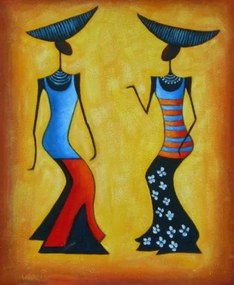 Dvě tančící ženy - 120 x 90 cm