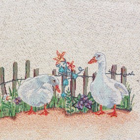 GOBELÍNOVÝ BĚHOUN NA STŮL GOOSE 40X100 CM VZOROVANÁ