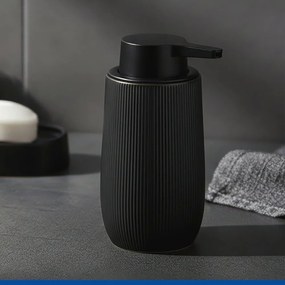 Černý plastový dávkovač mýdla 400 ml Fablo – Wenko