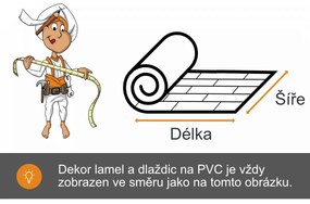 Beaulieu International Group, PVC podlaha - lino Polo 2123, na míru, šíře 2m,4m, hnědá, pěna, dětský pokoj