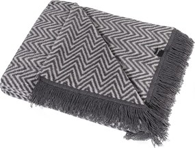 Deka Cotton Cloud 150x200cm Grey Chevron
