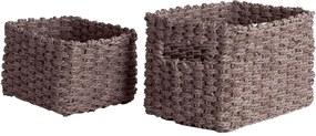 Set pletených košíků Compactor Lisou - šedý