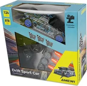 AMEWI RC auto Drift Sport Mini-Breaker 4WD modrá / 1:24 / RTR / 2.4 GH