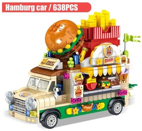 Stavebnice - jídelní vůz (Food track) Varianta: Hamburger car