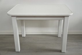 Vingo Dětský otevírací stolek se dvěma přihrádkami - bílý 2. jakost