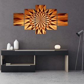 Obraz - Dřevěná koláž (125x70 cm)