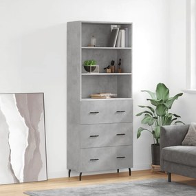 vidaXL Skříň highboard 69,5 x 34 x 180 cm kompozitní dřevo [3189404] Barva: Betonová šedá