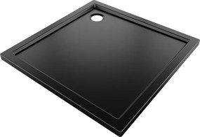 Mexen Flow sprchová vanička čtvercová slim 85 x 85 cm, černý mat - 46S708585