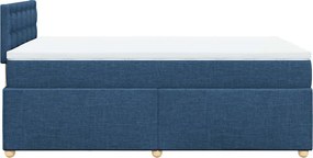 Box spring postel s matrací černá 120x190 cm textil 3286639